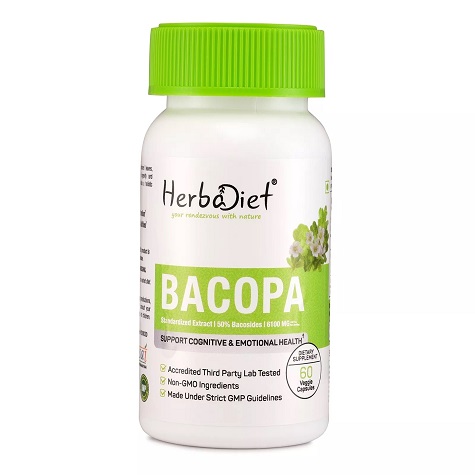 Bacopa Monnieri Extract Capsules 40:1 to Memory and Brain Boosting