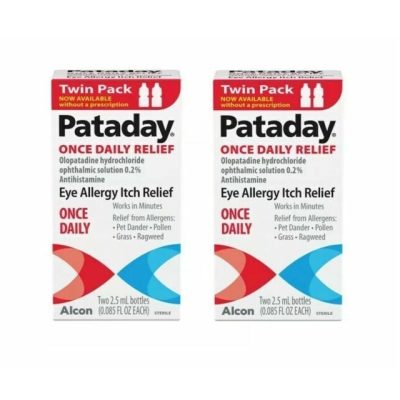 Alcon Pataday Once Daily Relief Eye Allergy Itch Relief - 2.5ml (2 Pack ...